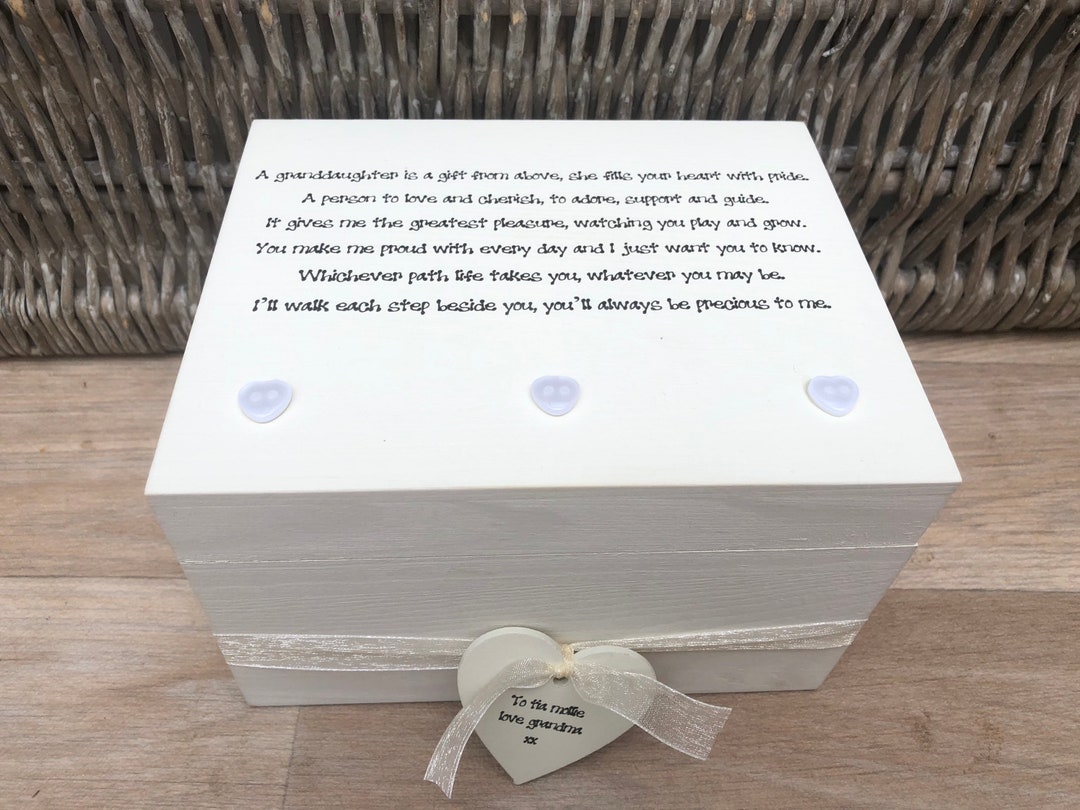 Shabby Chic Personalised Gift for a Special Granddaughter Grandaughter ...