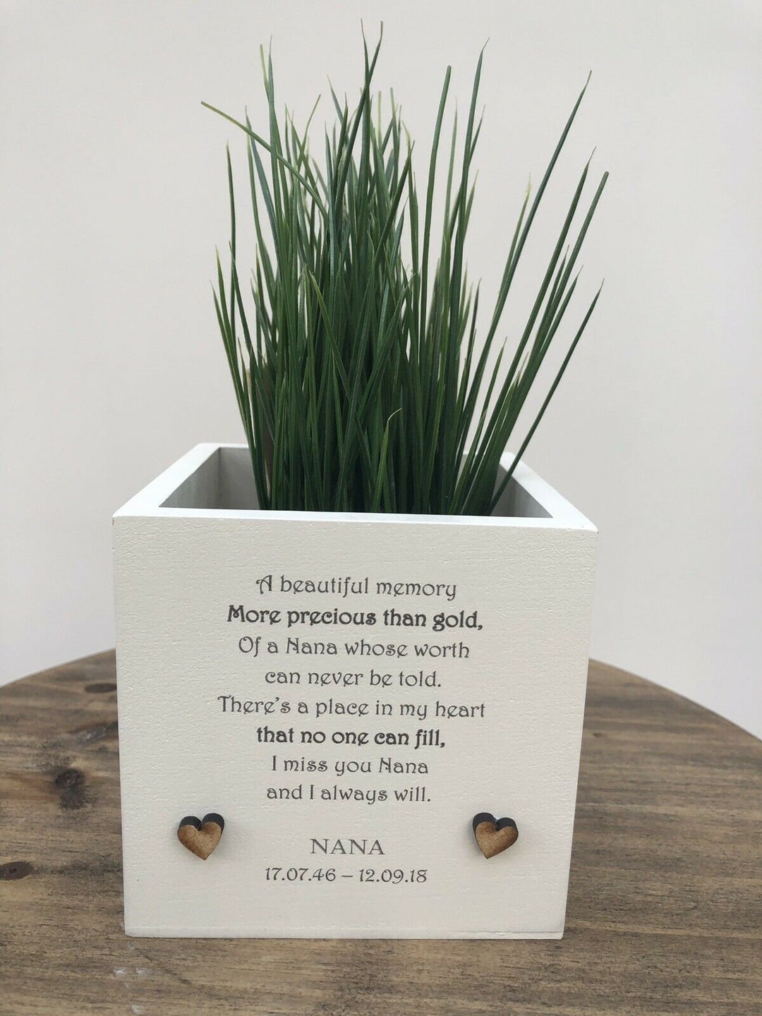 Memorial NANA Flower / Plant Pot Personalised BEREAVEMENT in Memory of ...