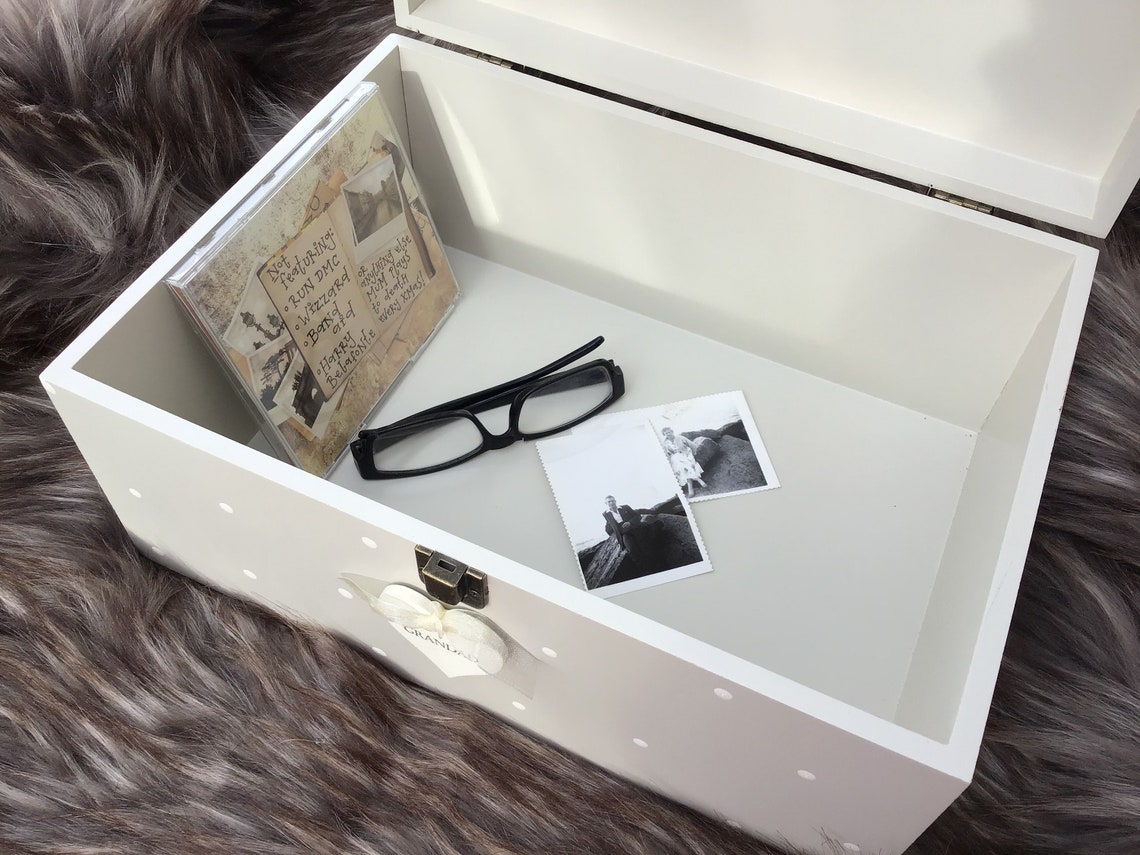 Personalised VERY LARGE Memory Box ~ in Memory of HUSBAND ~ Memorial ...