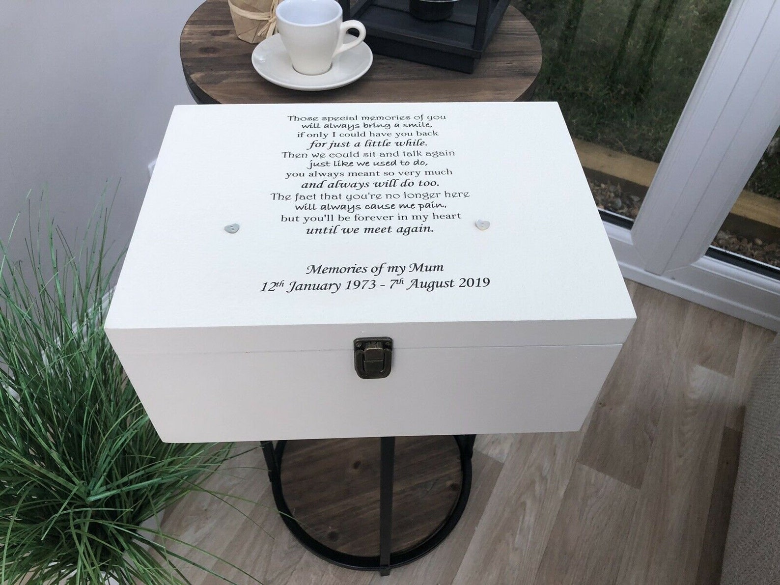 Personalised VERY LARGE Memory Box in Memory of MUM - Etsy UK
