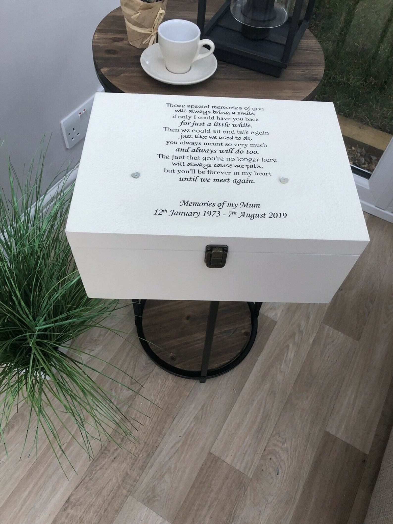 Personalised VERY LARGE Memory Box in Memory of MUM - Etsy UK