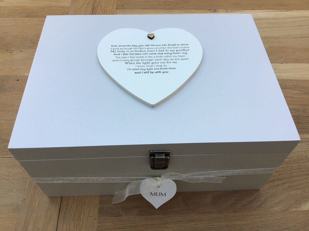 MUM Memory Box in Loving Memory of a Mum Mam Mom Mummy Mother ...