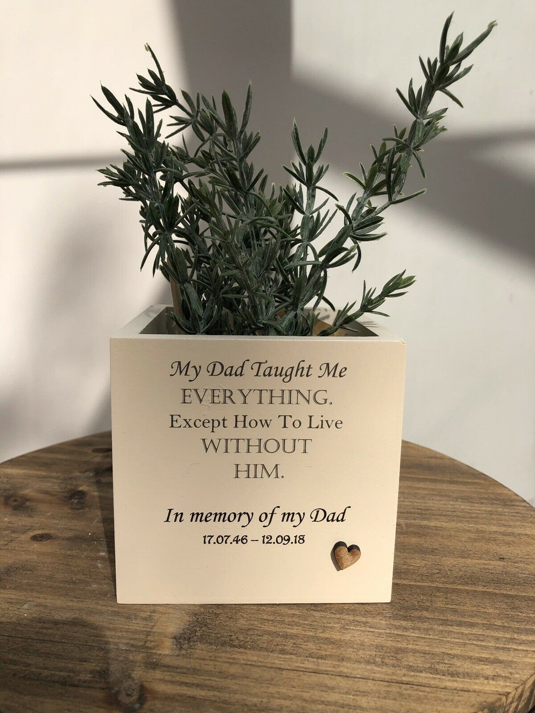 Memorial DAD Loss Flower / Plant Pot Personalised BEREAVEMENT - Etsy ...