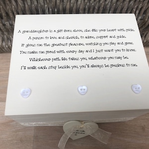 Shabby Chic Personalised Gift for a Special Granddaughter Grandaughter ...