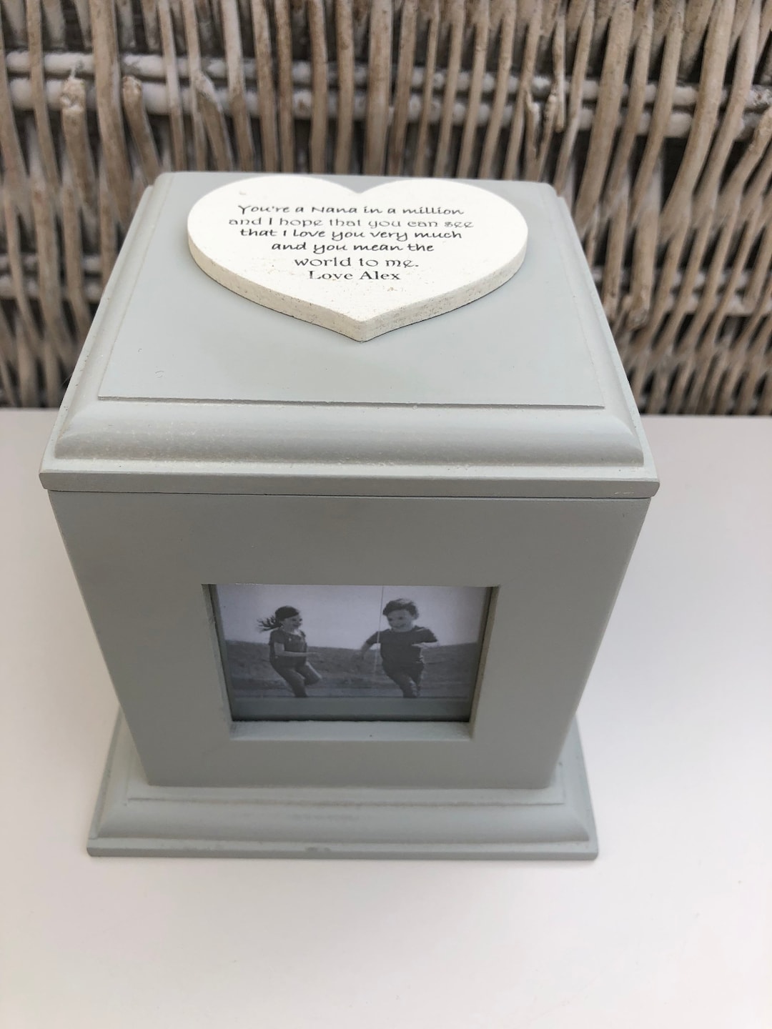 Personalised NANA NANNY Gift Photo Frame Cube Box. Grandma Nan - Etsy