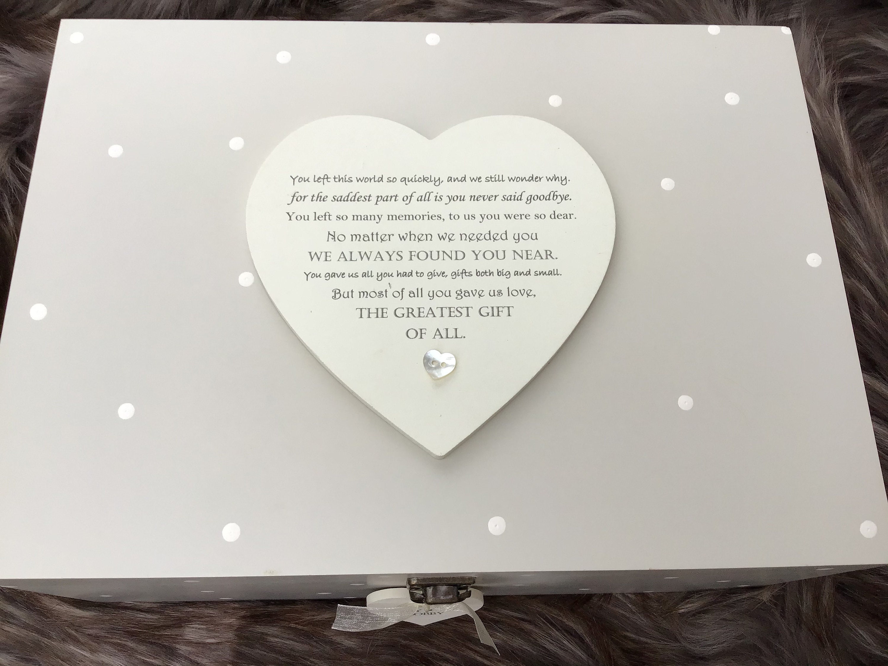 Personalised VERY LARGE Memory Box In Memory of SON | Etsy