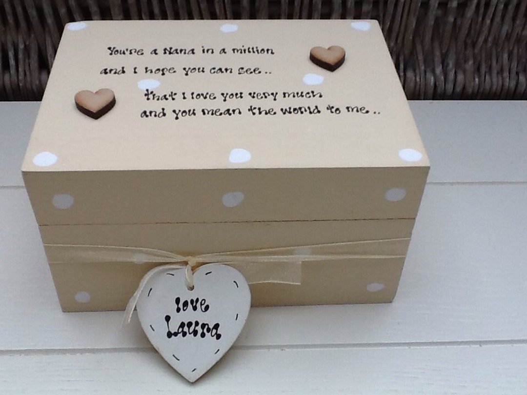 Shabby Personalised Chic Box Special Nanny Nanna Nana Nannie Grandma ...