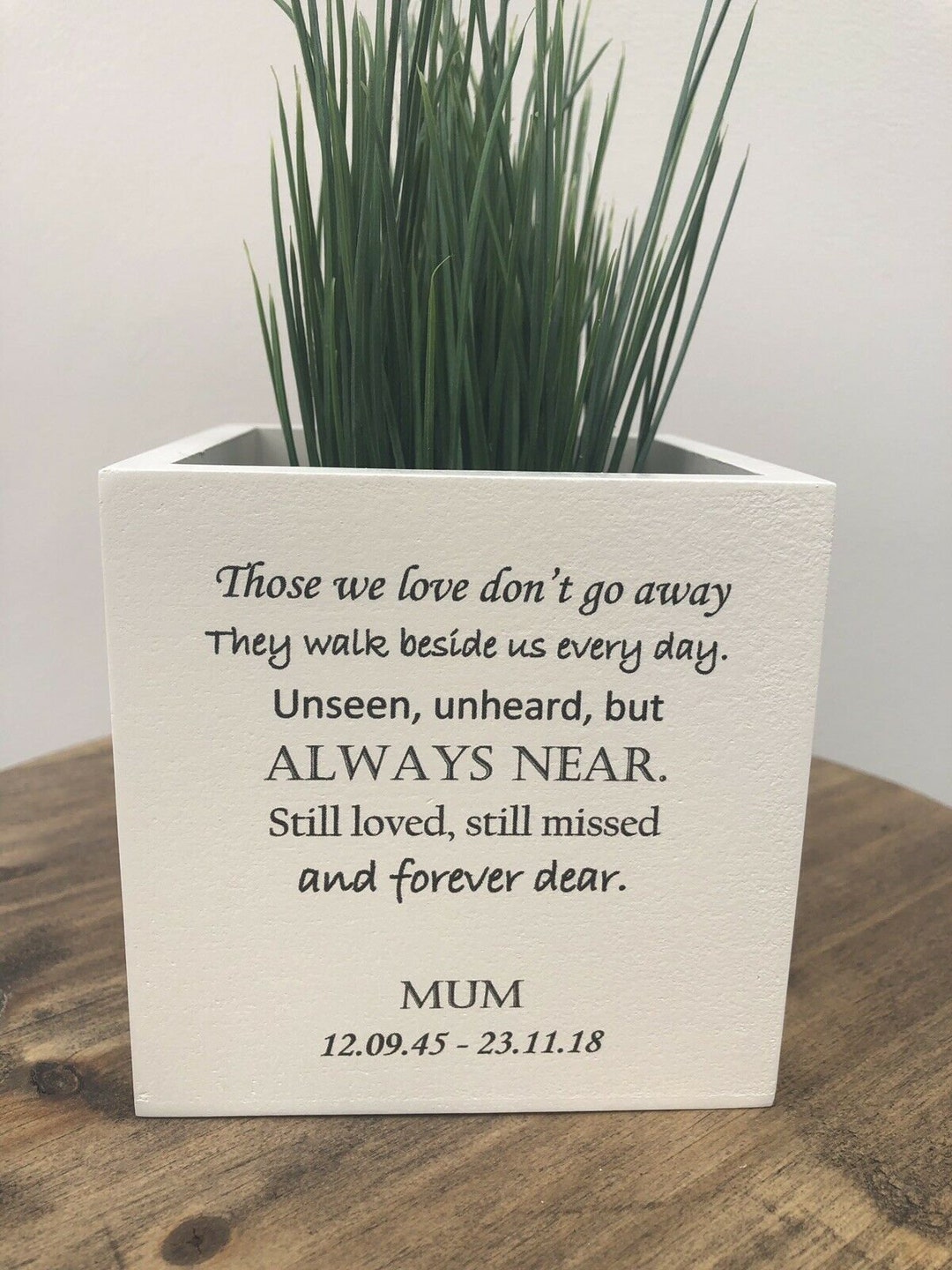 Memorial Mum Mam Mom Mummy Flower / Plant Pot Personalised BEREAVEMENT ...