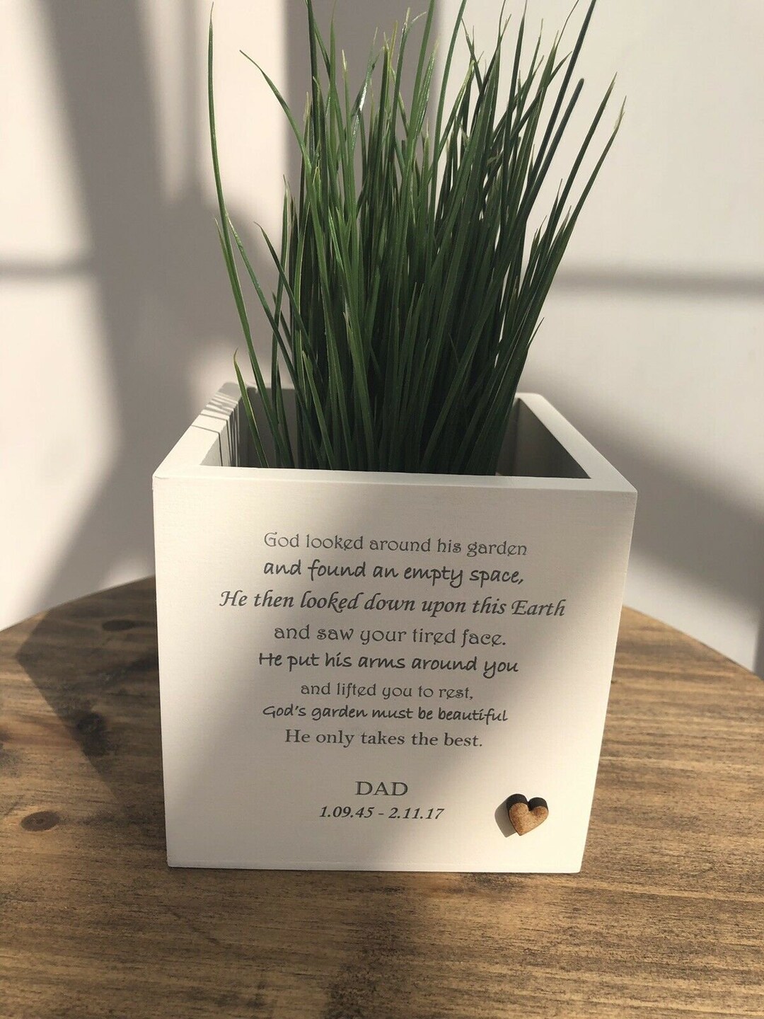 Memorial DAD Loss Flower / Plant Pot Personalised BEREAVEMENT in Memory ...