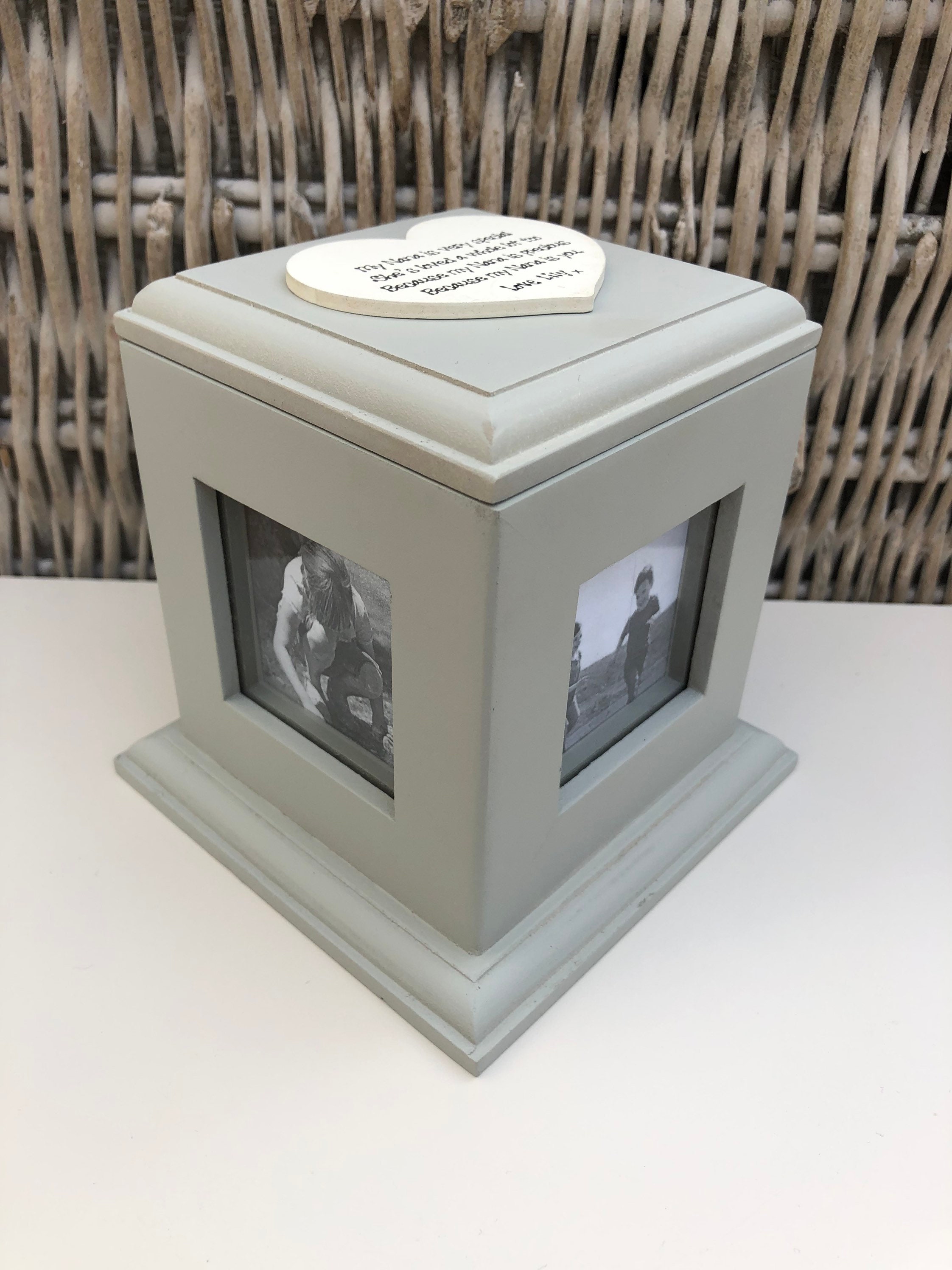 Personalised NANA NANNY Gift Photo Frame Cube Box. Grandma Nan Nana ...