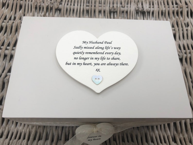 Personalised Memorial MEMORY Box.. Bereavement.. Loss in - Etsy UK
