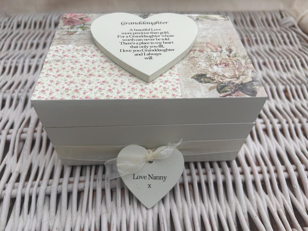 PERSONALISED Shabby Chic Gift for a Special Granddaughter Grandaughter ...
