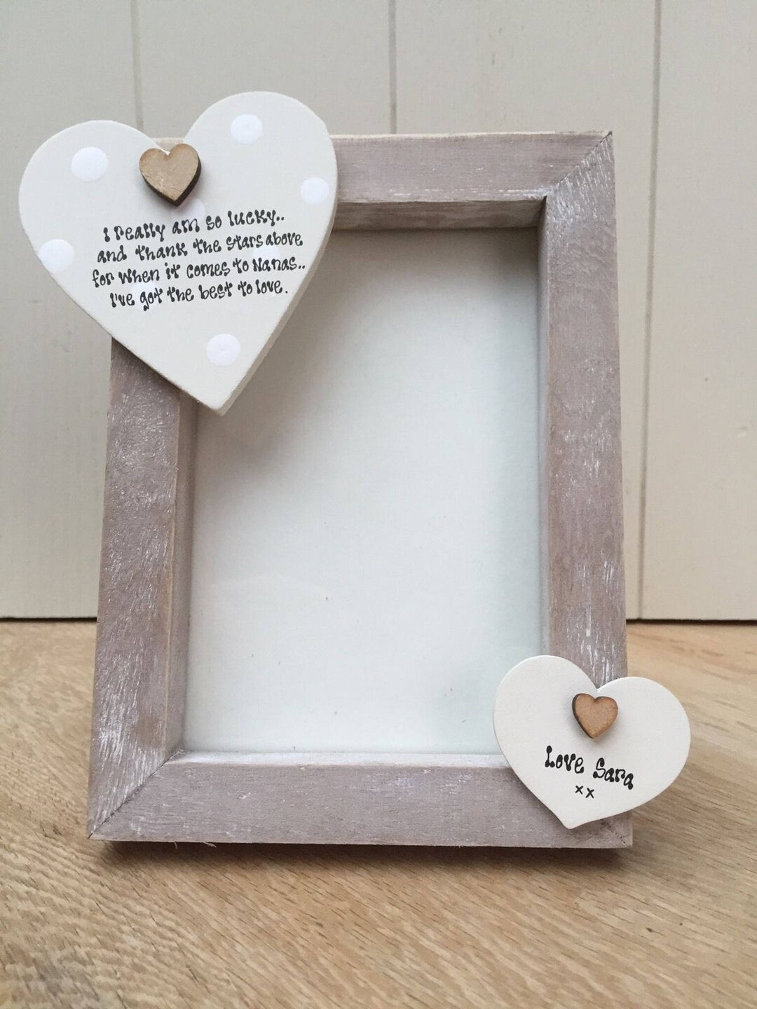 Shabby Personalised Chic Photo Frame Special Nanny Nana Nan Grandma ...