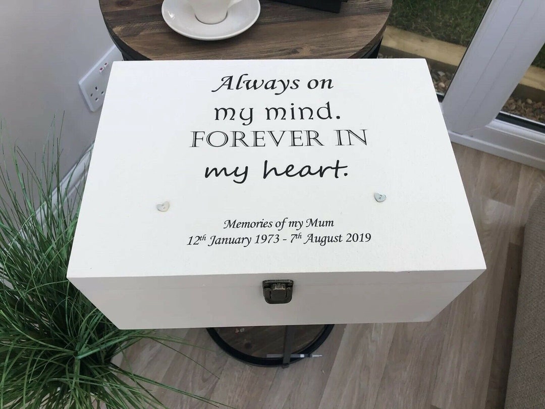 Personalised VERY LARGE Memory Box ~ in Memory of MUM ~ Memorial ~ Dad ...