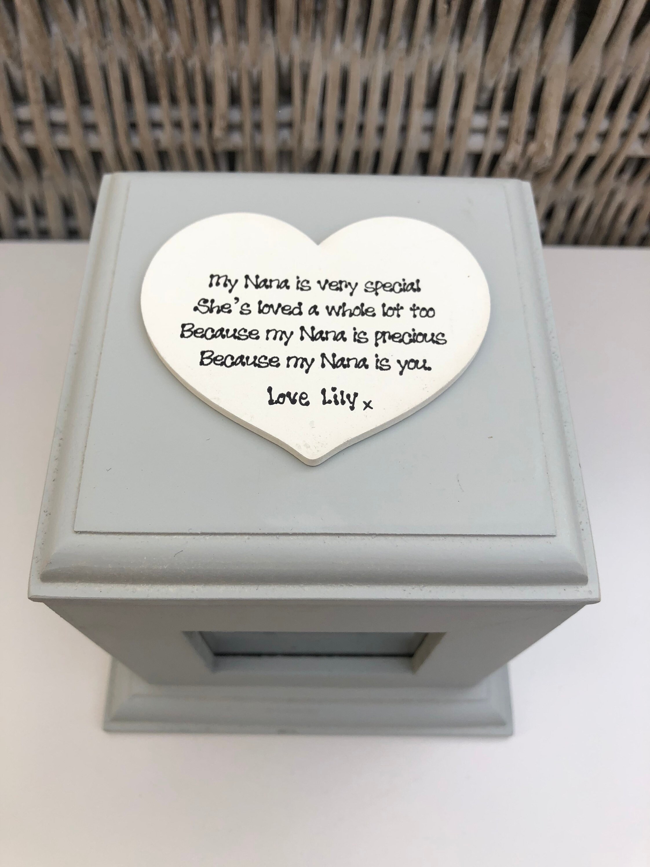 Personalised NANA NANNY Gift Photo Frame Cube Box. Grandma Nan | Etsy