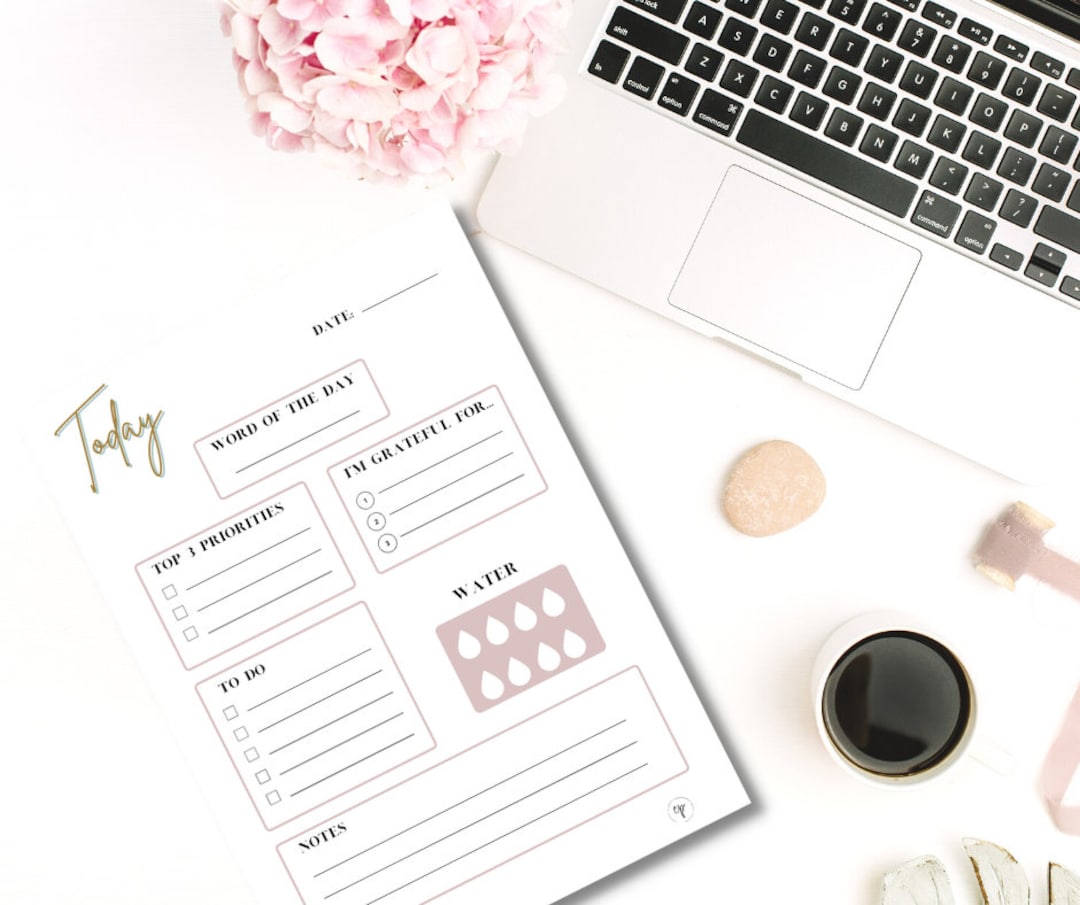 Modern Daily to Do List Printable PDF - Etsy