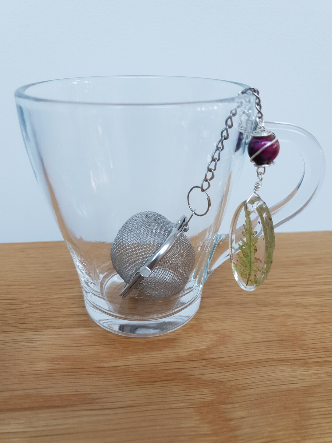 Summer Flowers Collection Tea Infuser Stainless Steel Real Pressed ...