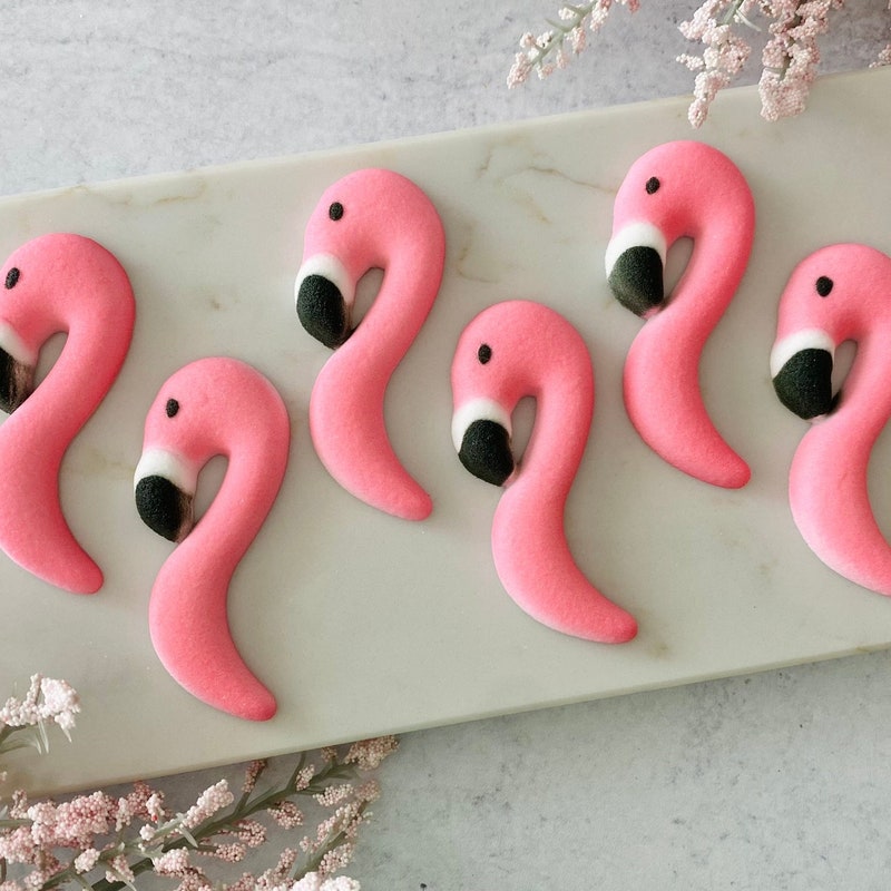Flamingo Edible Cake Topper - Etsy