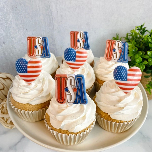 Flag for Cupcakes - Etsy
