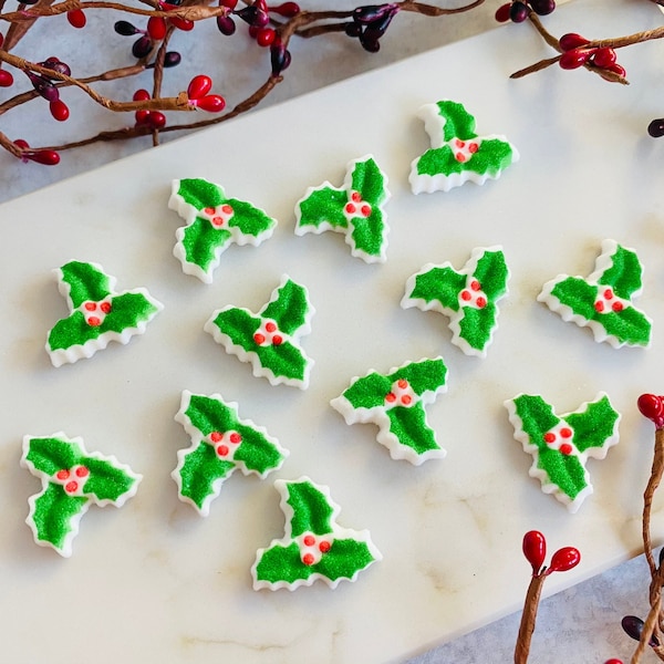 Holly Decorations - Etsy