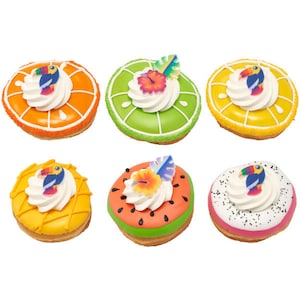TROPICAL TOUCAN SUMMER Edible Sugar Decorations (12 Pieces) Cupcake or ...