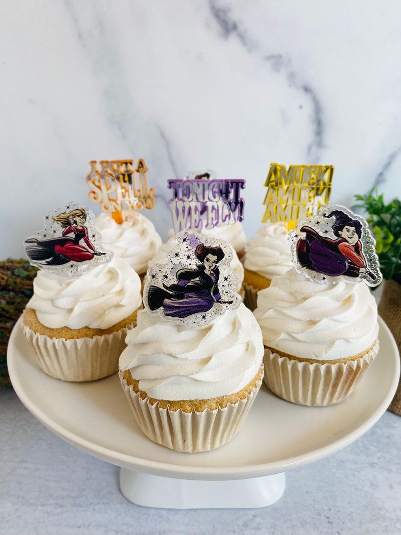 HOCUS POCUS HALLOWEEN Witch Cupcake Topper Rings and Picks - Etsy