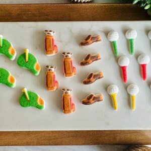 MINI GOLF ASSORTMENT - 20 Pieces Edible Sugar Decorations - for Father ...
