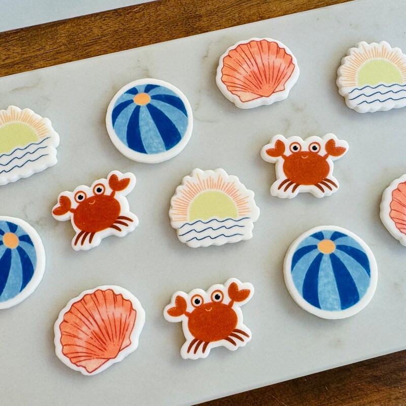 Mini Cupcake Toppers Ocean - Etsy