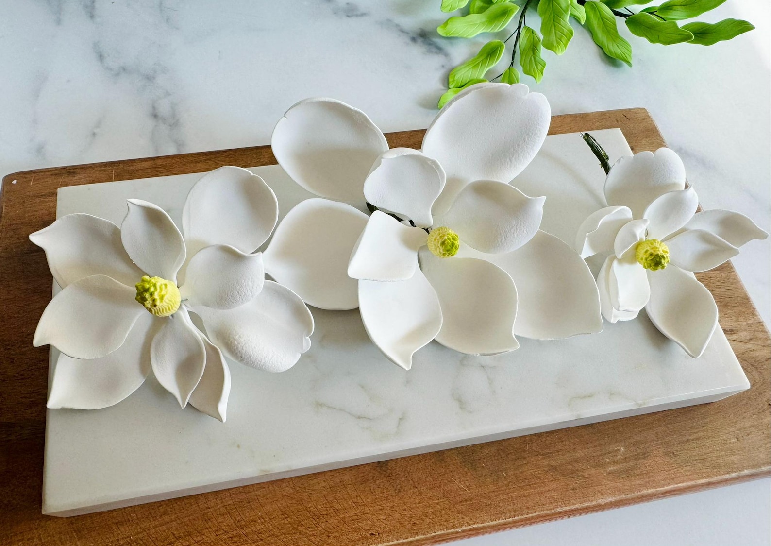 MAGNOLIA FLOWER ASSORTMENT- 3 Pieces Cake Toppers for Birthdays ...