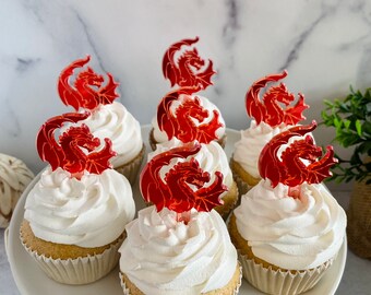 Dragon Cupcake | Etsy