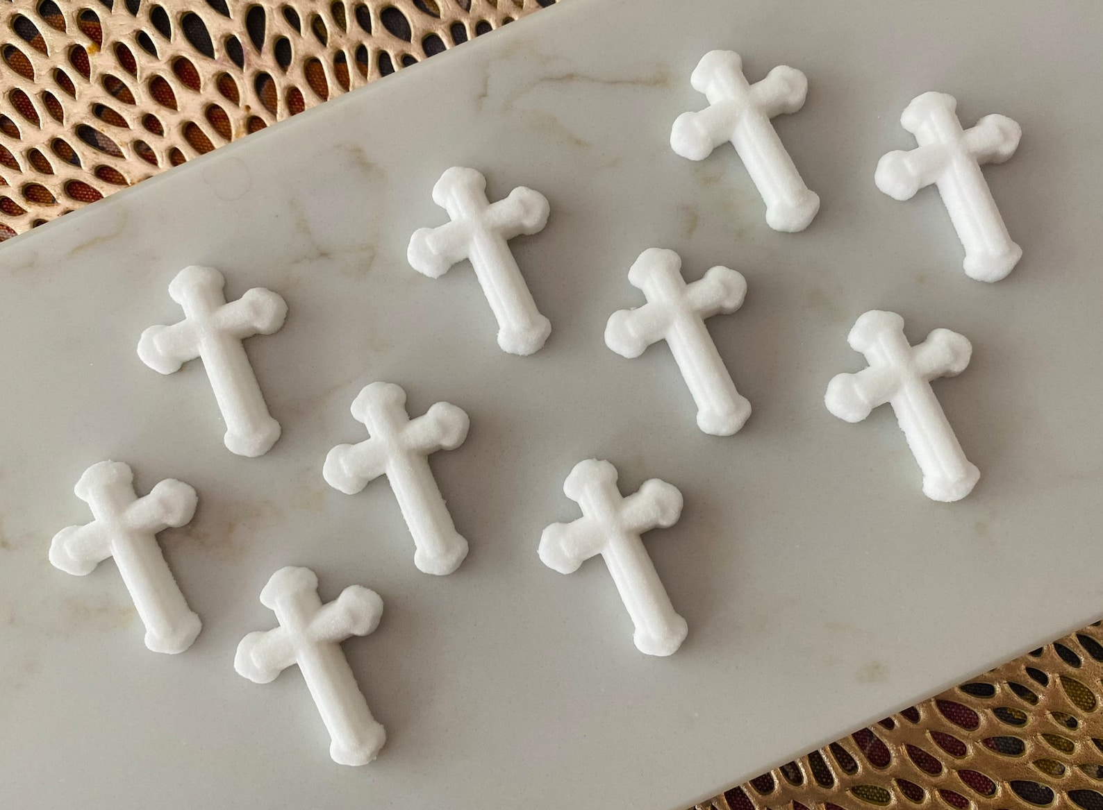 WHITE CROSS Edible Sugar Decorations - 12 or 24 Pieces - for Easter ...