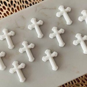 WHITE CROSS Edible Sugar Decorations - 12 or 24 Pieces - for Easter ...