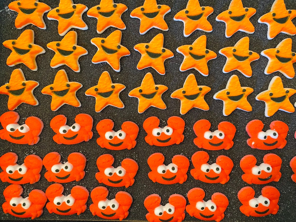 UNDER THE SEA Animals Edible Sugar 12 Pieces Cupcake or Cake - Etsy