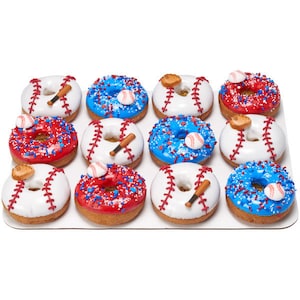 BASEBALL ASSORTMENT Edible Sugar Cupcake or Cake Toppers - 12 or 24 ...