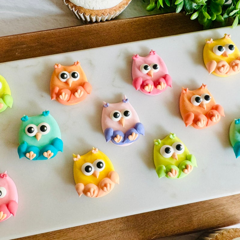 Owl Cupcake Toppers - Etsy
