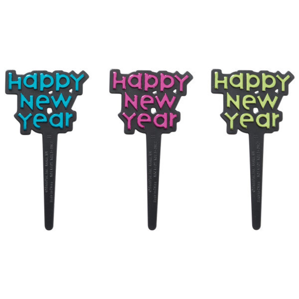 HAPPY NEW YEAR Cupcake Topper Picks 12 or 24 Pieces - Etsy