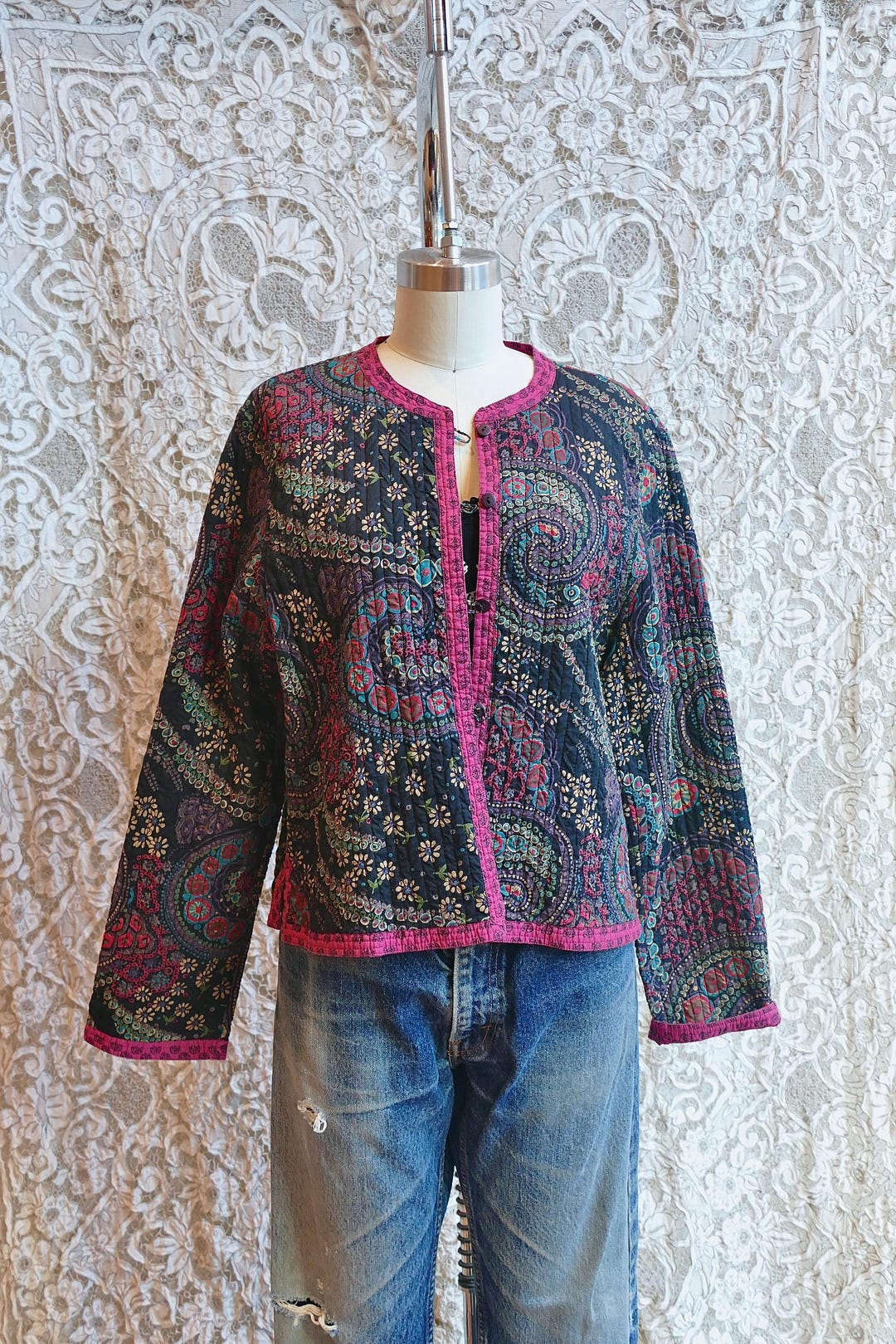 Quilted Indian Cotton Jacket - Etsy