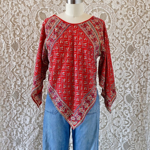 Handkerchief Blouse - Etsy