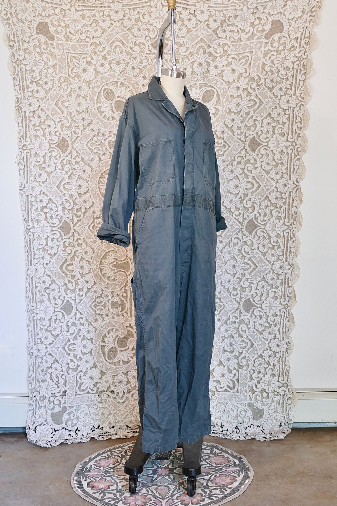 Vintage Herringbone Twill Coveralls - Etsy