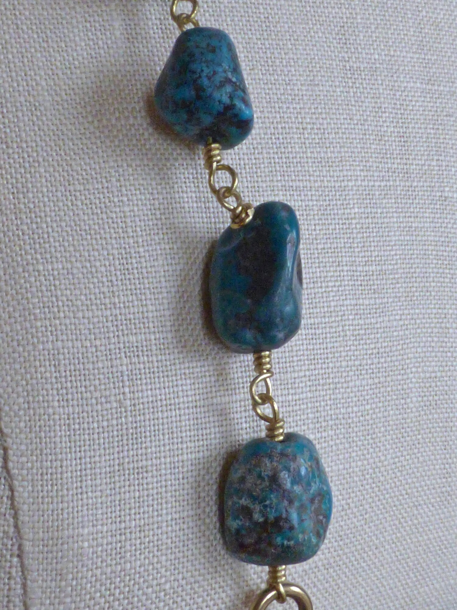 Large Golden Tuareg and Turquoise Amulet | Etsy