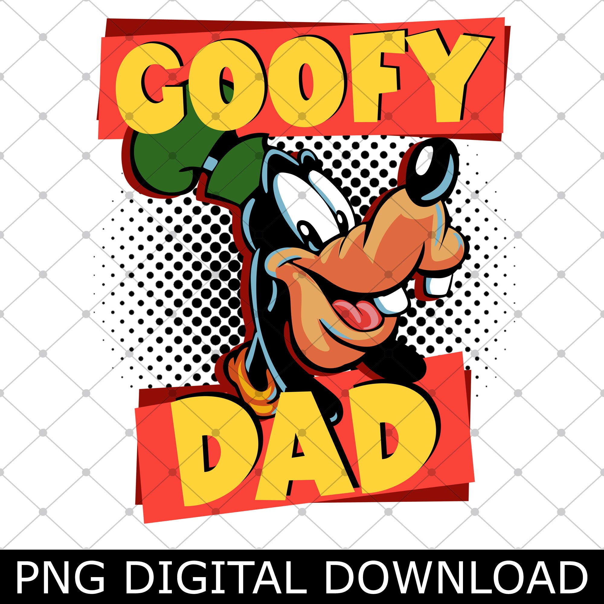 Goofy Dad Father's Day Png, Goofy Dad Family Trip Png, Goofy Dad Son ...