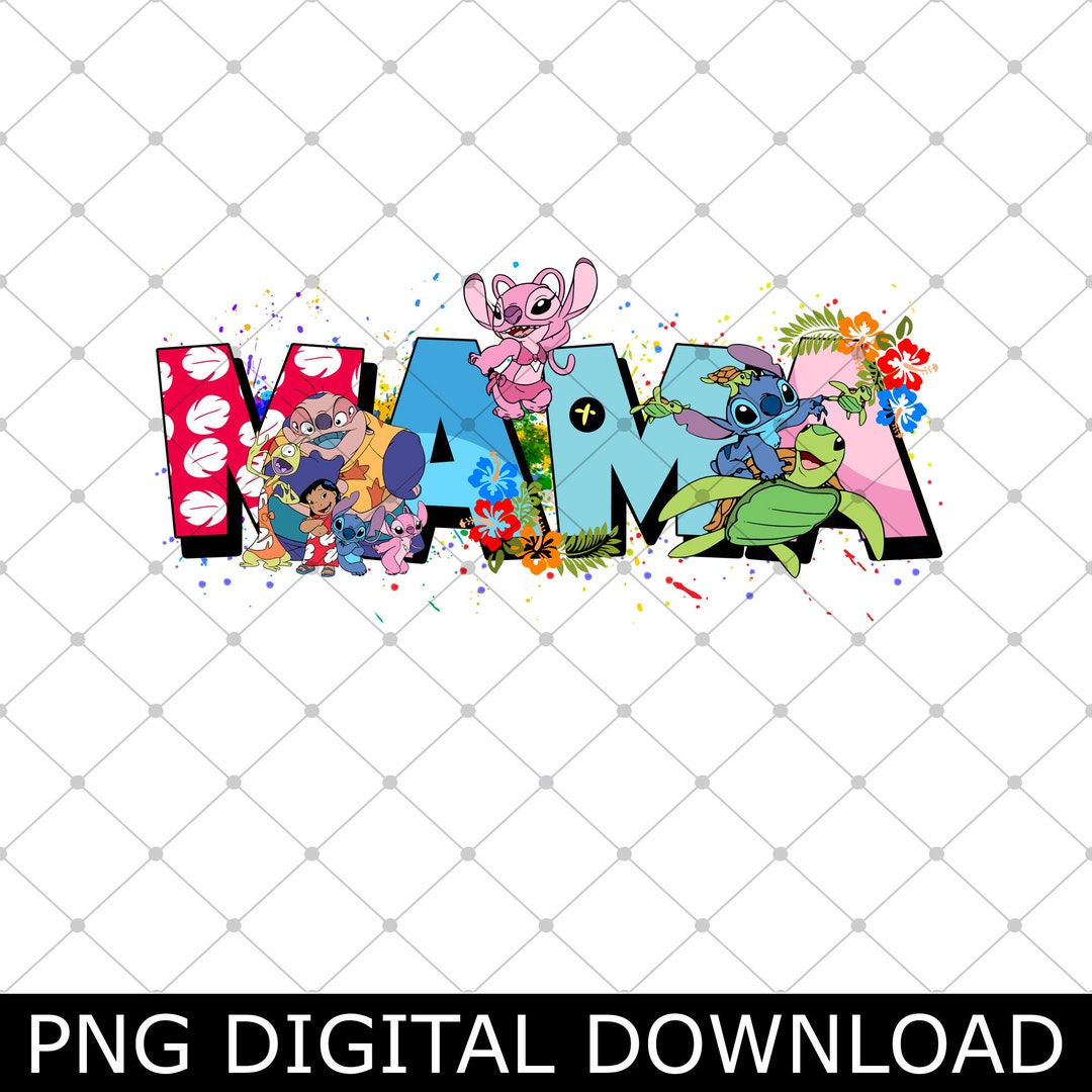 Mama Stitch Lilo Themed Png, Mama Stitch Png, Stitch Mom Mother's Day ...