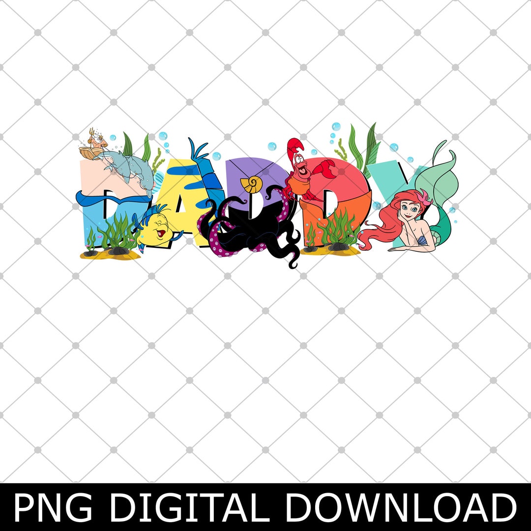 Little Mermaid Daddy Png, Sebastian King Triton Dad Fathers Day Png ...
