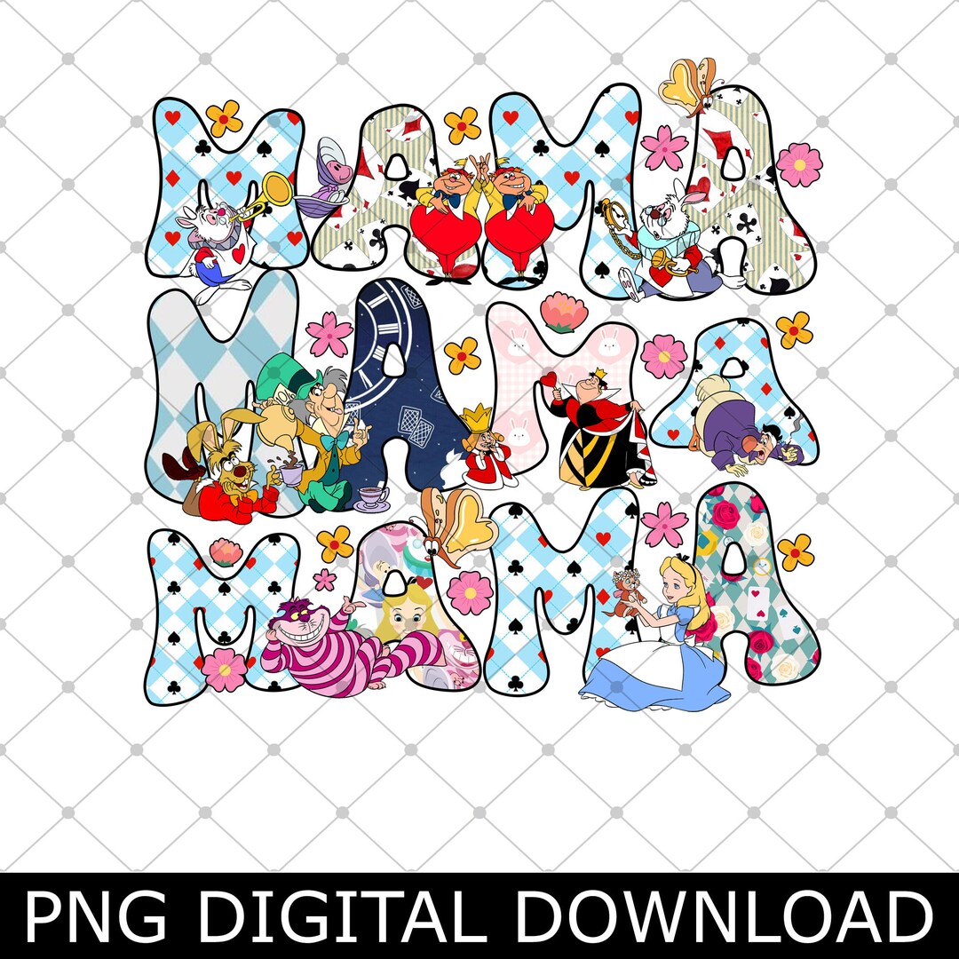 Mama Alice in Wonderland Characters Png, Alice Cheshire Mom Png, Mama ...