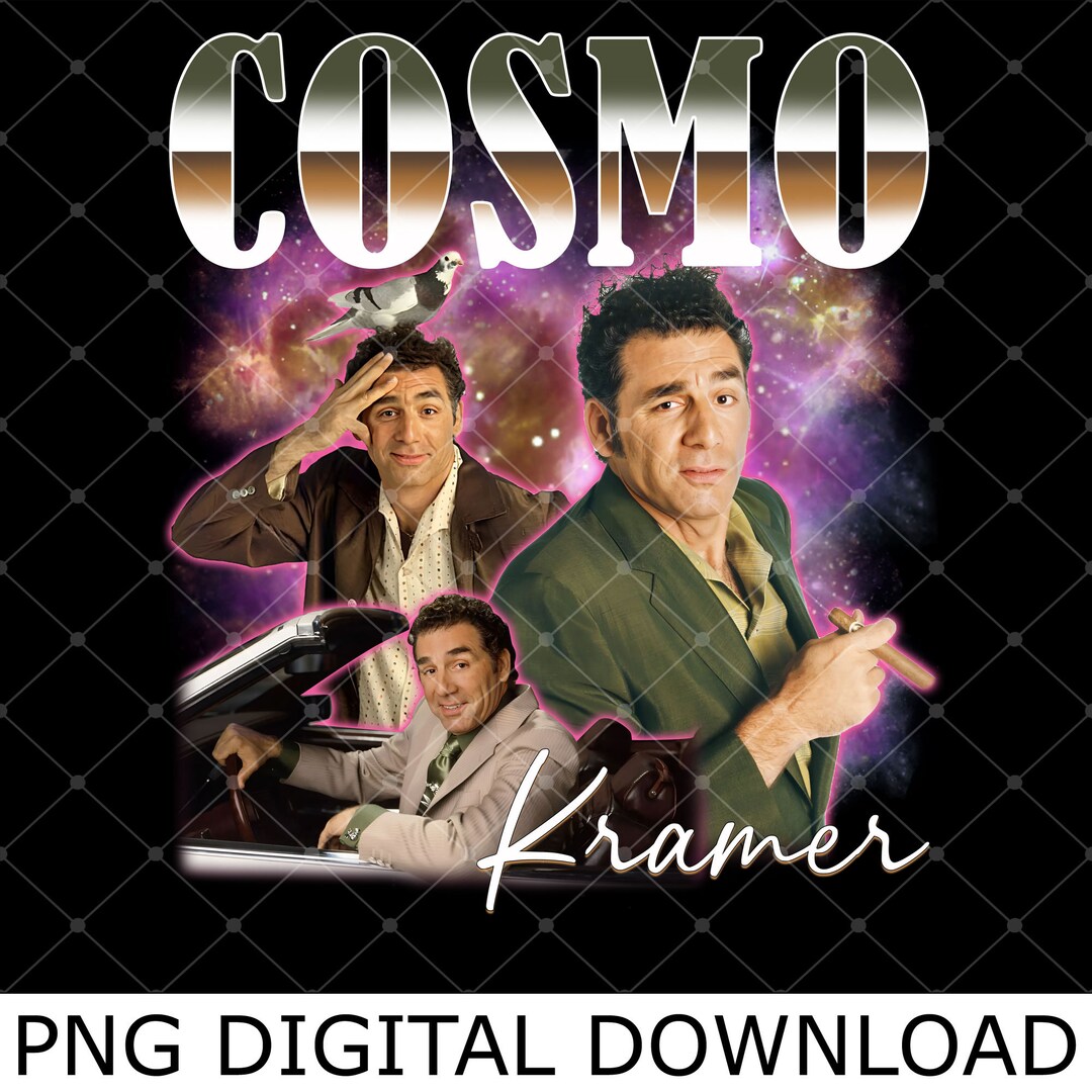 Vintage Cosmo Kramer Png, Cosmo Kramer Vintage Png, Cosmo Kramer Fan ...