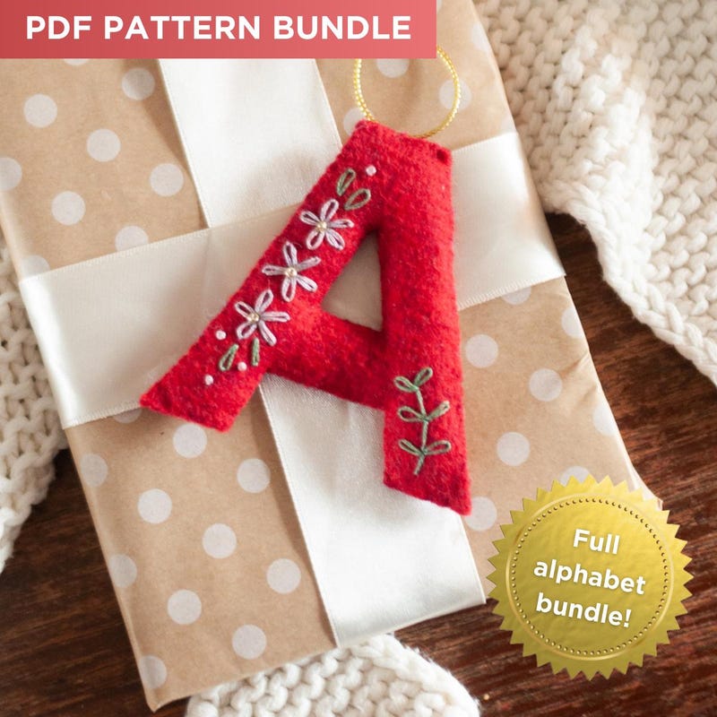 Alphabet Ornament Kit - Etsy