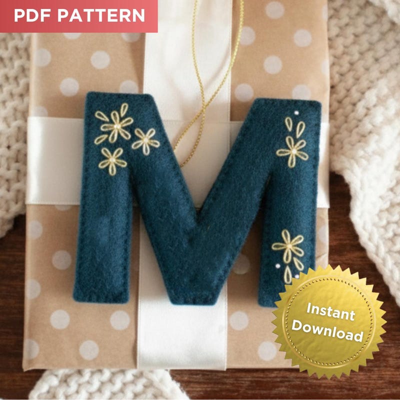 Felt Initial for Stocking - Etsy