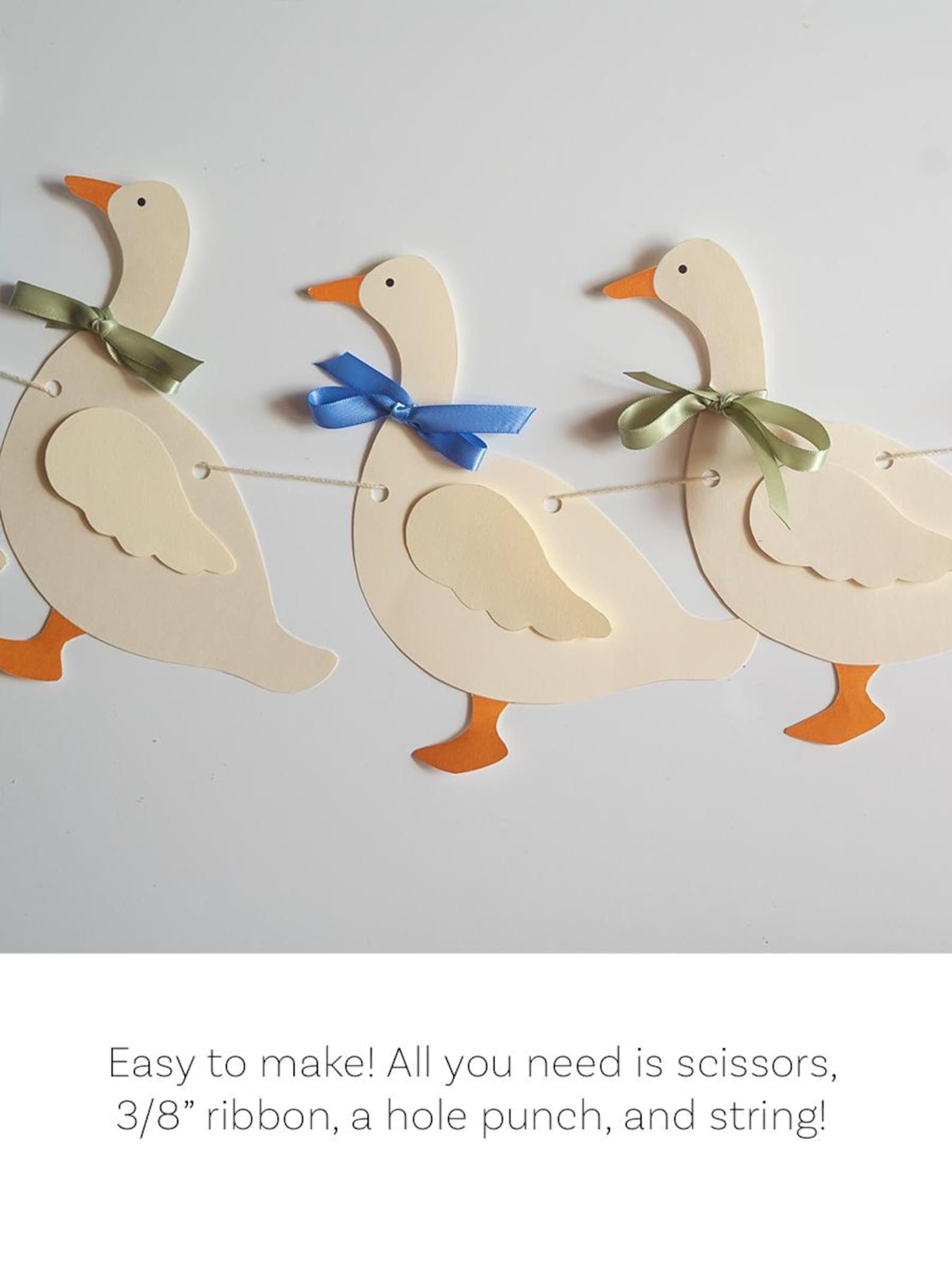 Silly Goose Garland PDF SVG Pattern: Baby Shower, First Birthday ...