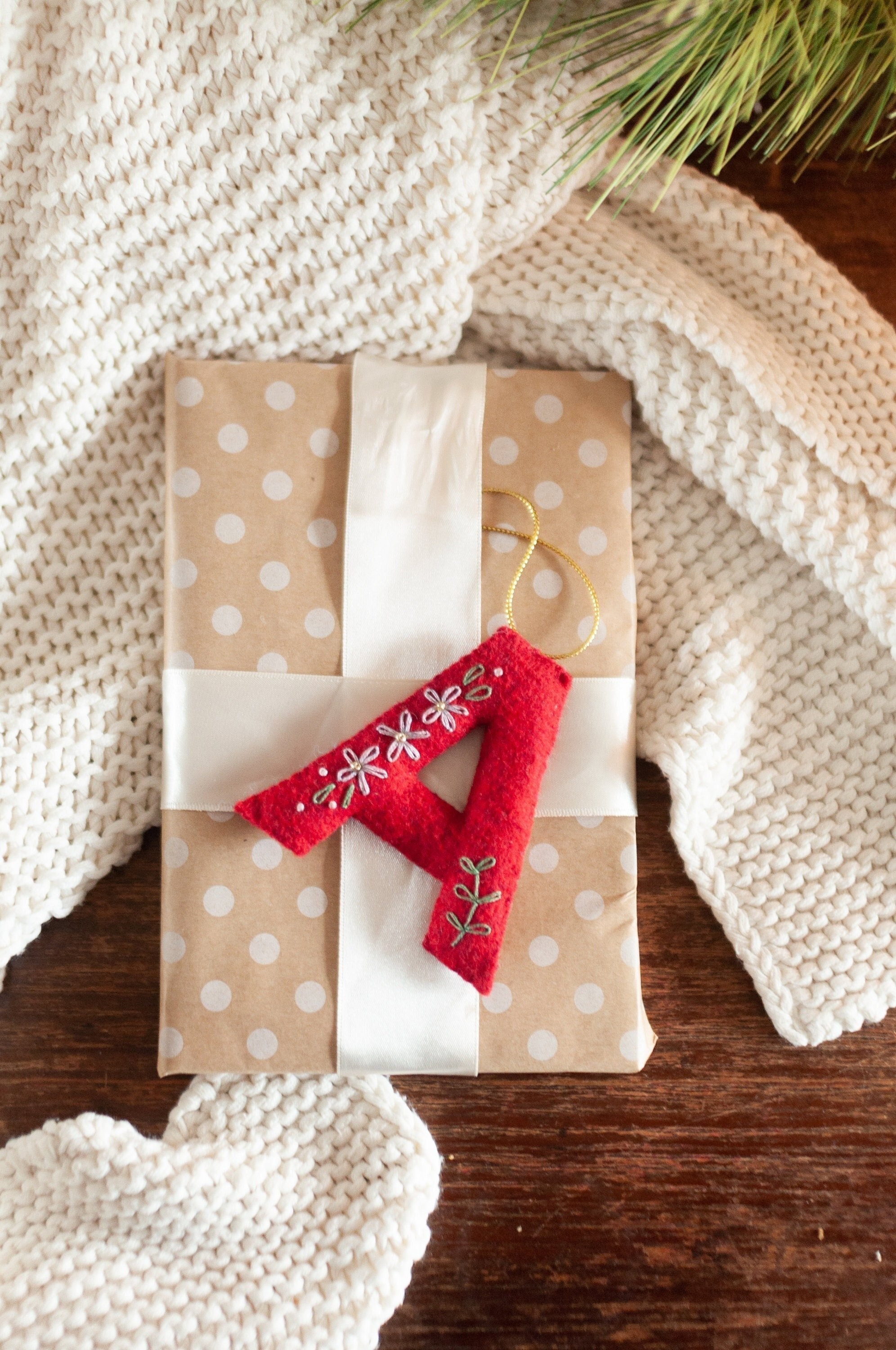 Felt Letter A Ornament Pattern: Christmas Monogram (PDF Pattern) - Etsy ...