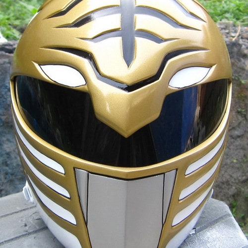 ANIKI White Ranger Cosplay MMPR HELMET - Etsy